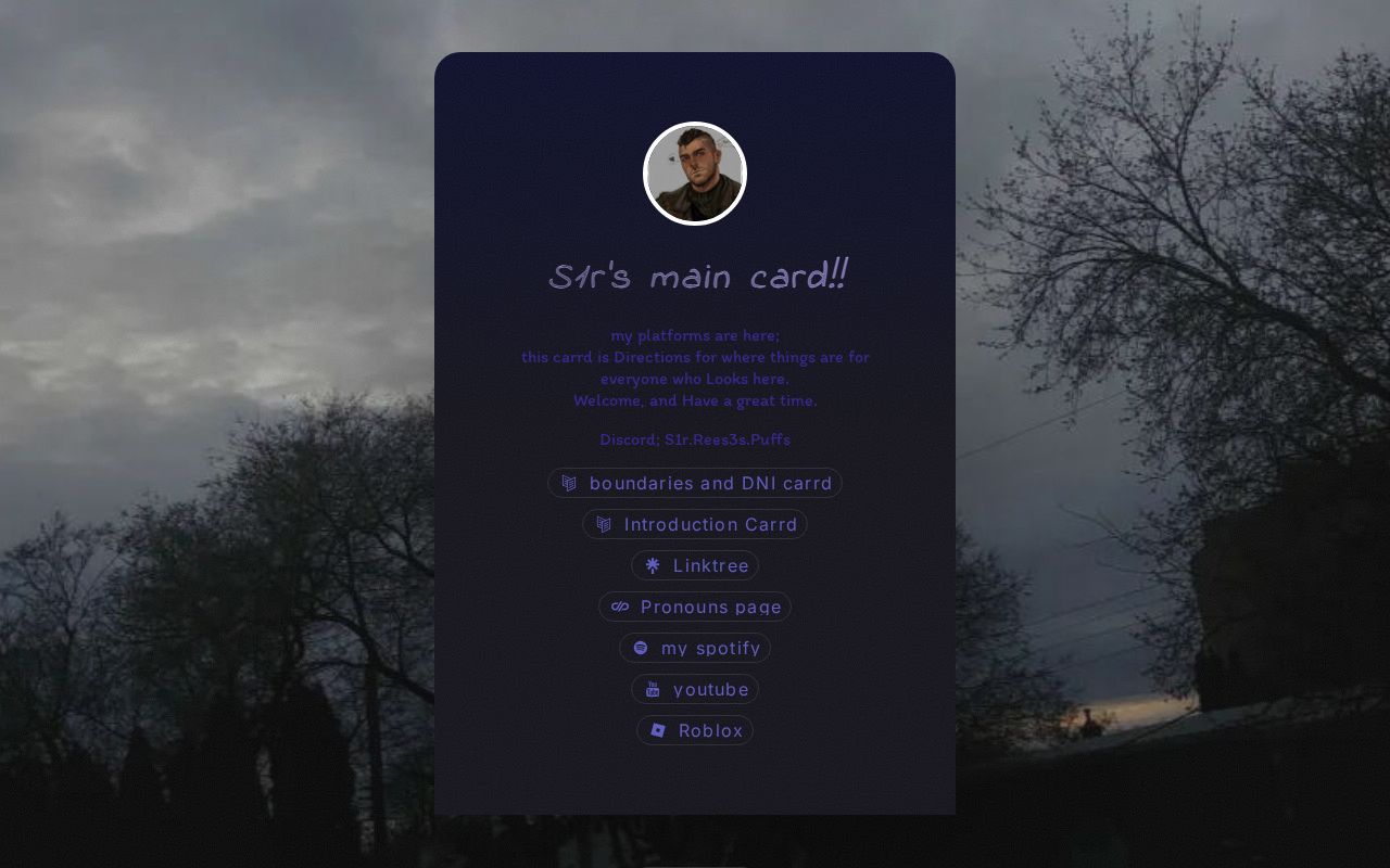 S1r's main carrd